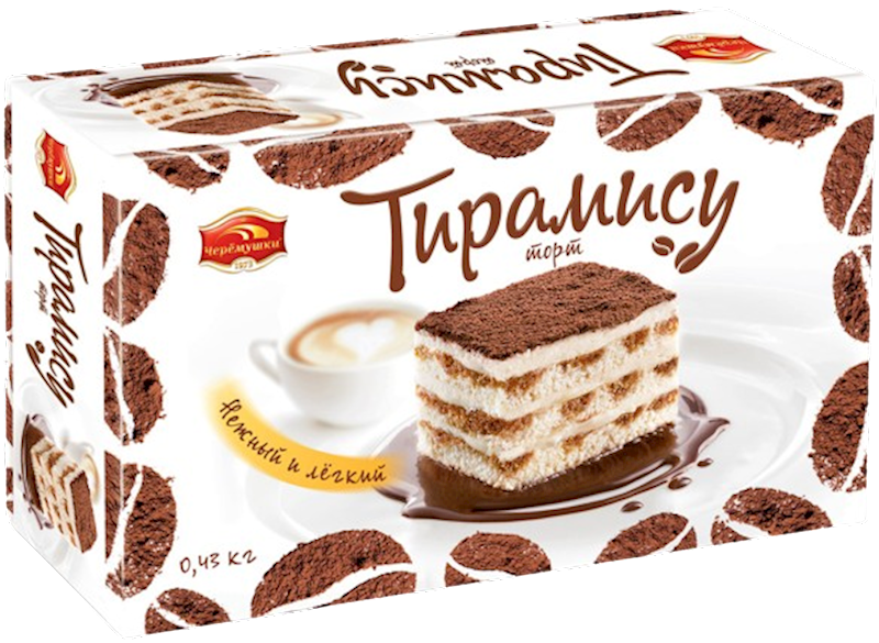 CAKE TIRAMISU 430GR CHEREMUSHKI | Moldova European Food - Market