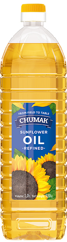 CHUMAK SUNFLOWER OIL REF 1L/33.8 fl.oz. | Moldova European Food - Market