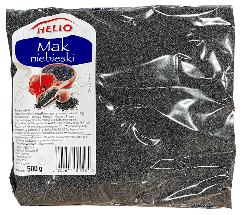 HELIO DRY POPPY SEEDS (MAK) 500G | Moldova European Food - Market