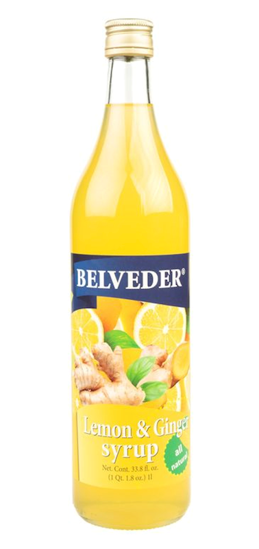 SYRUP LEMON & GINGER BELVEDER 1L | Moldova European Food - Market