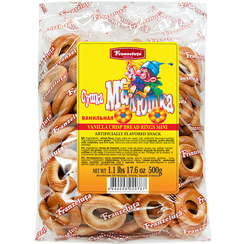 Franzeluta Mini Sushka Vanilla 500g | Moldova European Food - Market