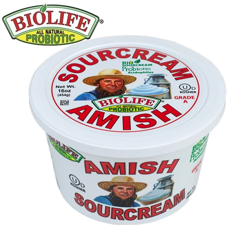 Biolife Sour Cream Amish 16oz | Moldova European Food - Market